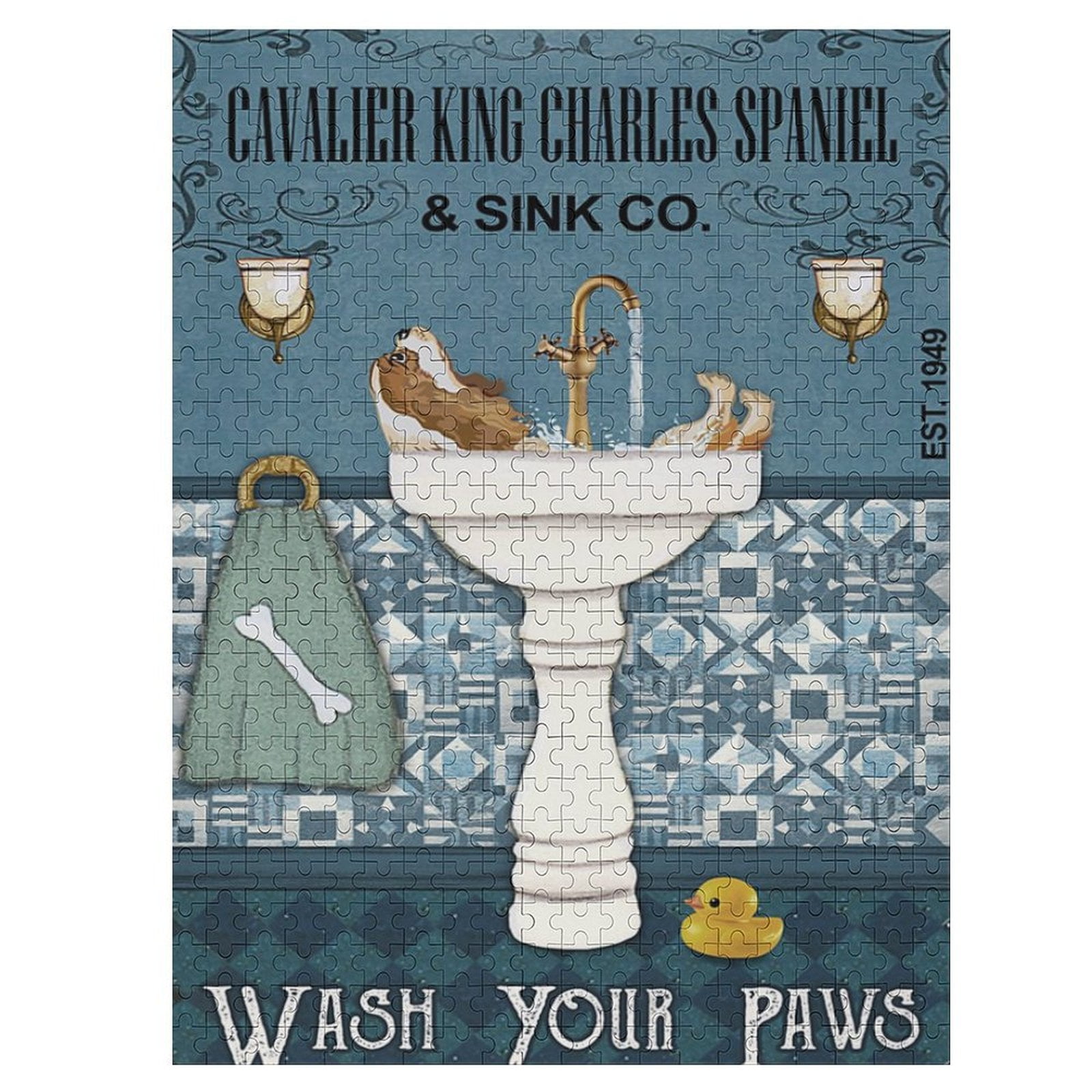 Sink Company Cavalier King Charles Spaniel Jigsaw Puzzles 500 Pieces ...
