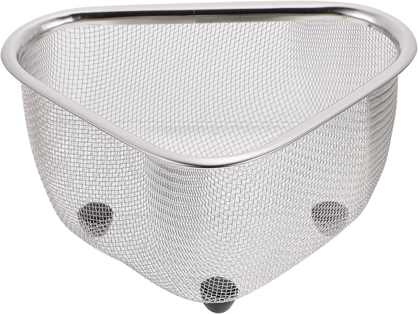 Sink Corner Mesh Colander Strainer Basket Organize Collect Food Scraps ...