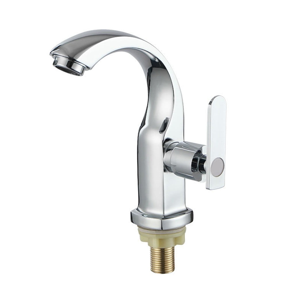 Sink Counter Waterfall Bathroom Tap Basin Single Lever Taps Chrome ...