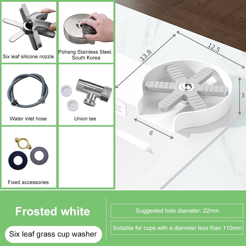 Sink Cup Washer Bar Glass Rinser coffee Milk Tea Commercial Bottle ...