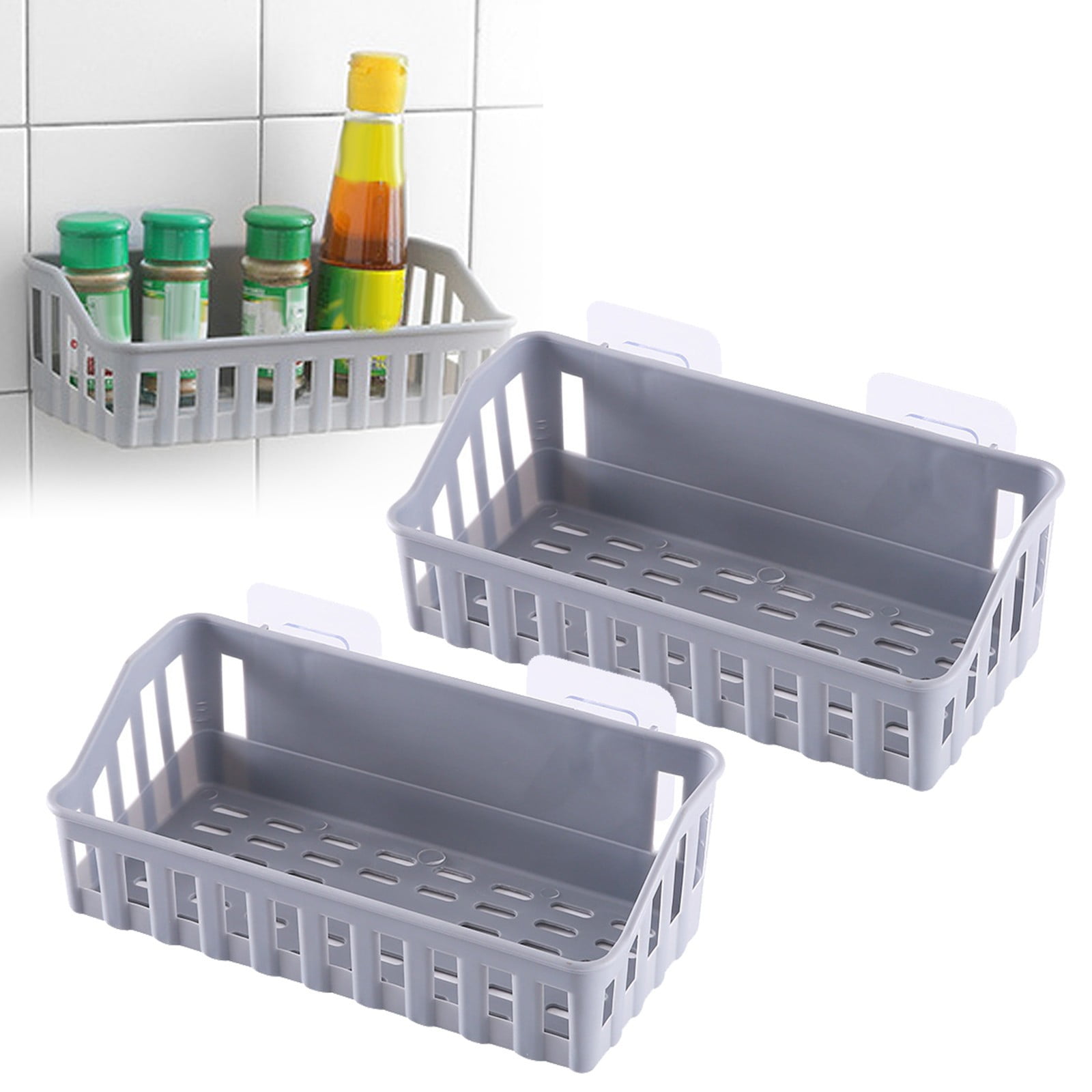 Over The Sink Dish Rack 2pcs Corner Storage Rack Basket Hanging Wall ...