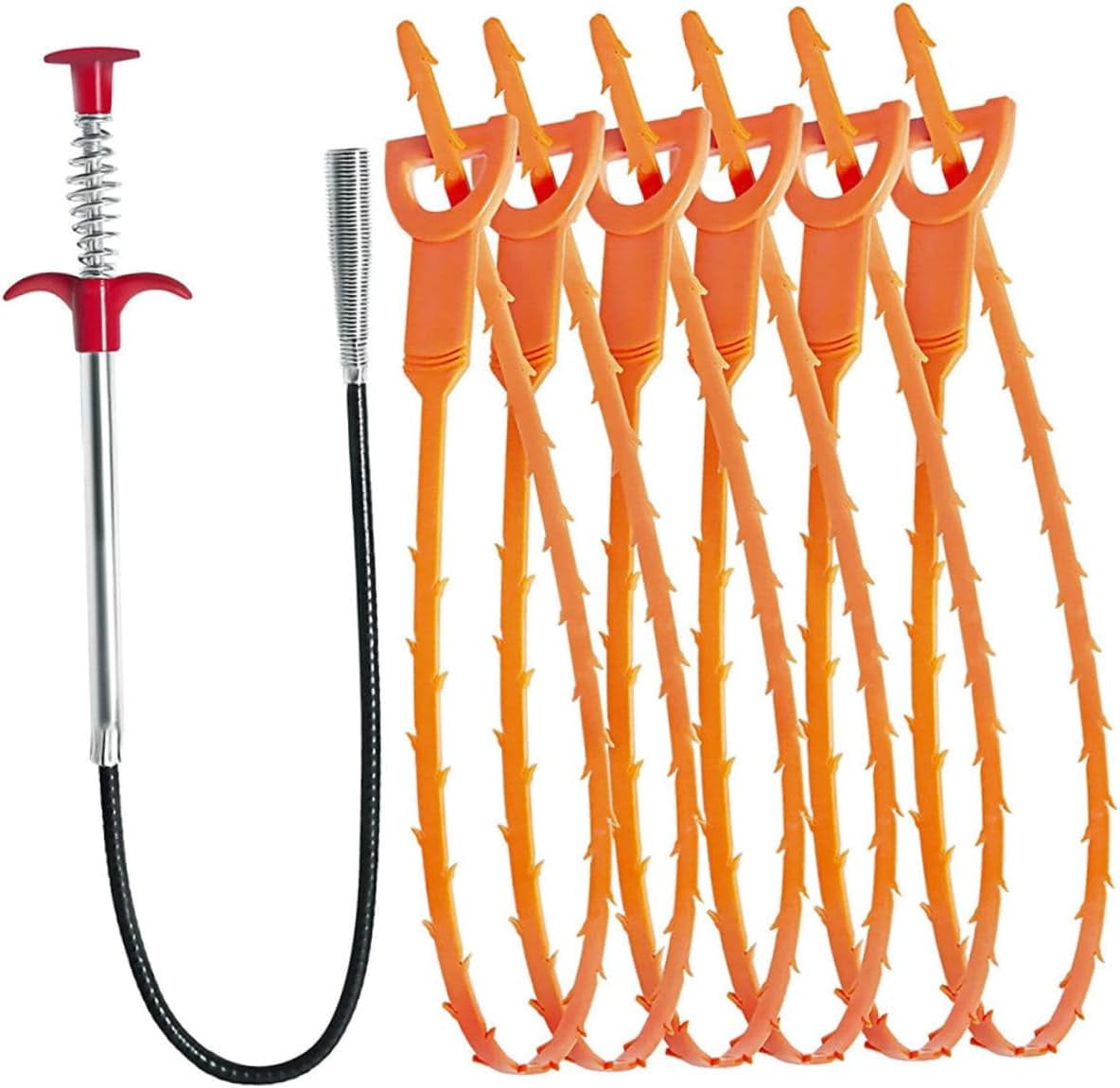 Sink Drain 6pcs Pipe Cleaner Toilet Sink Toilet Bowl Cleaner Cleaning