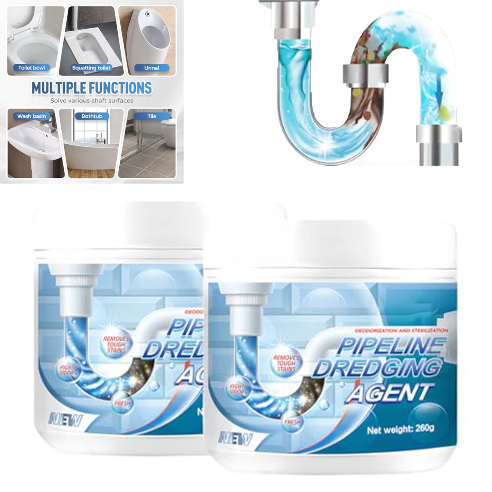 Sink and Drain Cleaner, 2026 New Multi-functional Sink and Drains ...