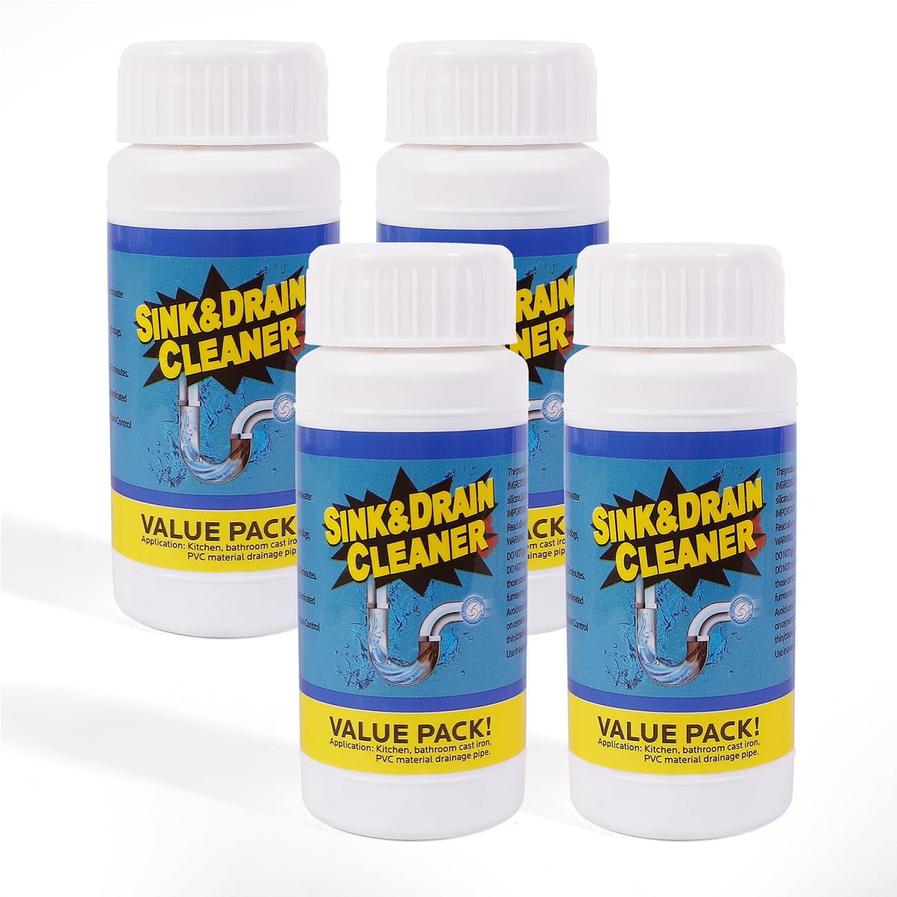 Sink Drain Cleaner Powder: Drain Clog Remover for Kitchen Bathroom Tubs ...