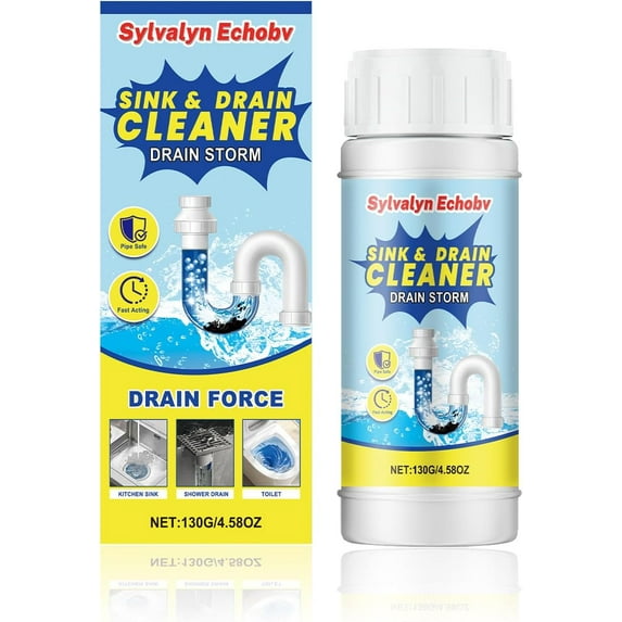 Sink & Drain Cleaner Powder, Fast Foaming for Kitchen, Bathroom,Toilet ...