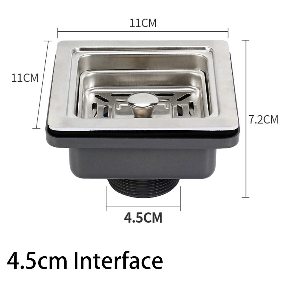 Sink Drain Filter Single Double Basin Water Tank Bathroom Sewer ...