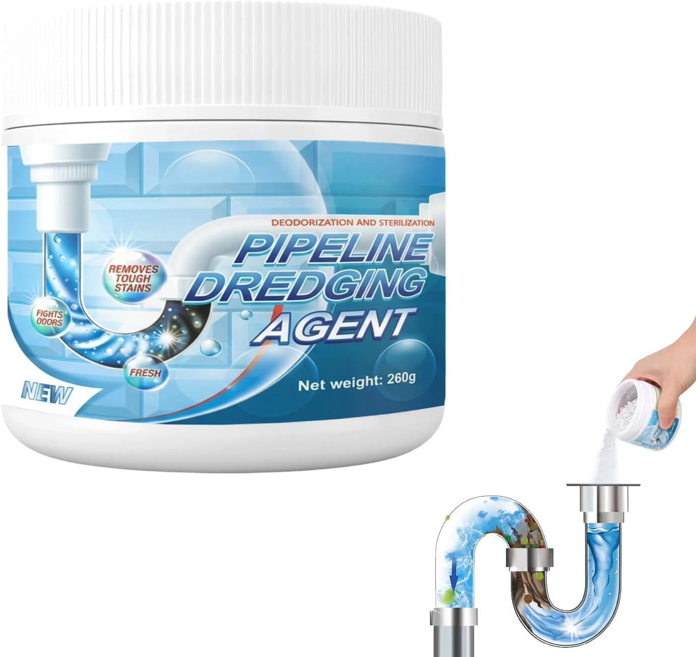 Sink Drain Hair Clog Remover Cleaner,Powerful Unclogging,Toilet ...