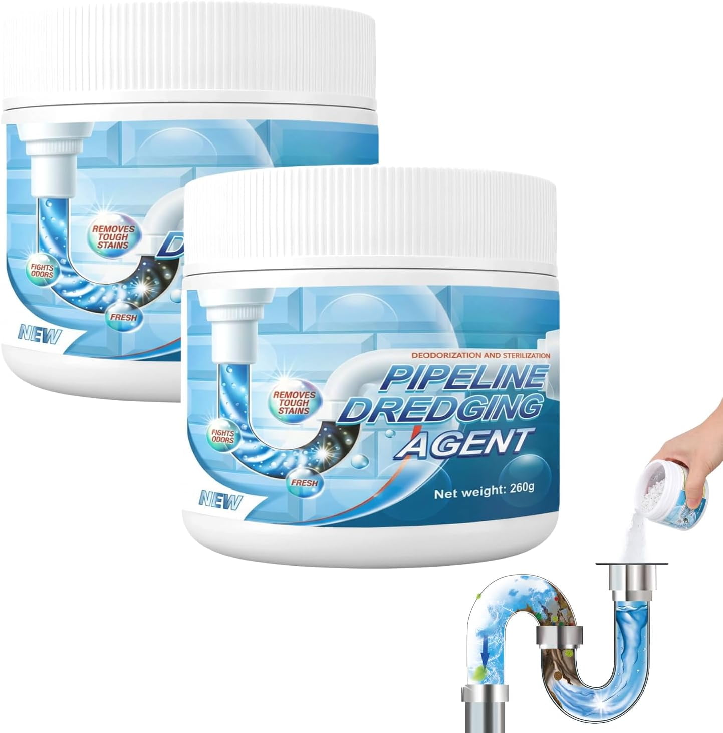 Sink Drain Hair Clog Remover Cleaner,Powerful Unclogging,Toilet ...