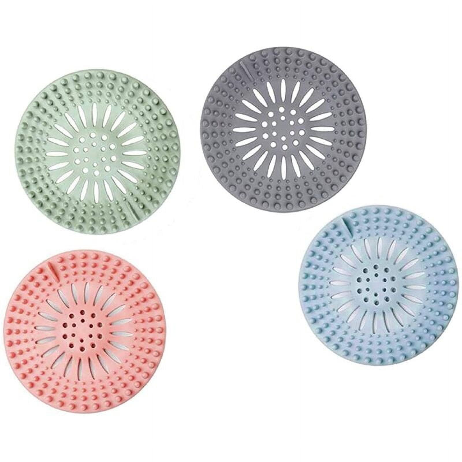 Sink Drain Pipe Hair Catcher, Multi-Purpose Silicone Strainer for Tub ...