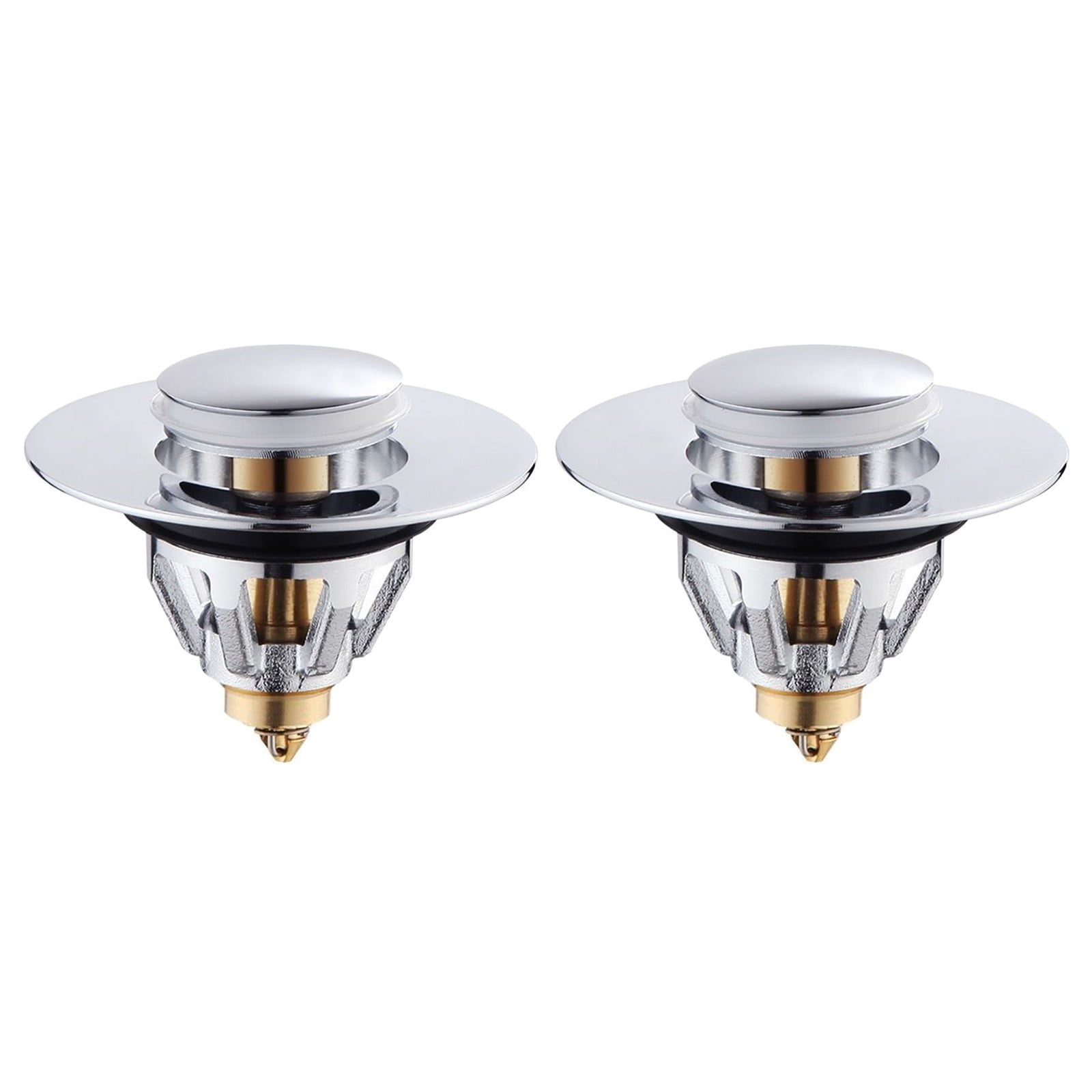 Sink Drain Plug Face Wash Basin Press Type Plug 2PC Bathroom Sink ...