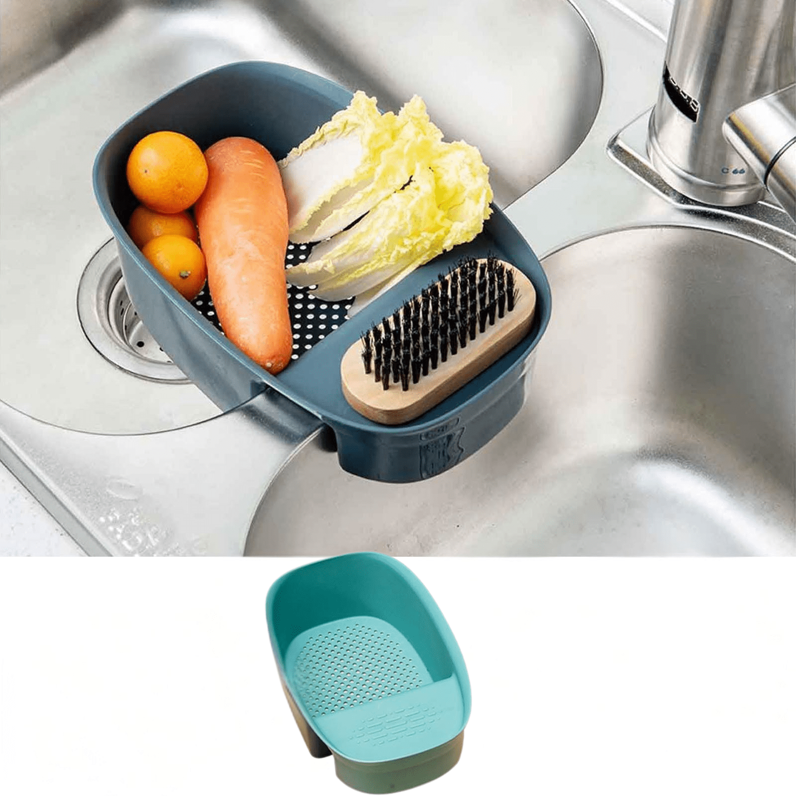 Sink Drain Strainer Basket Food Strainers, Kitchen Sink Gadgets Caddy ...
