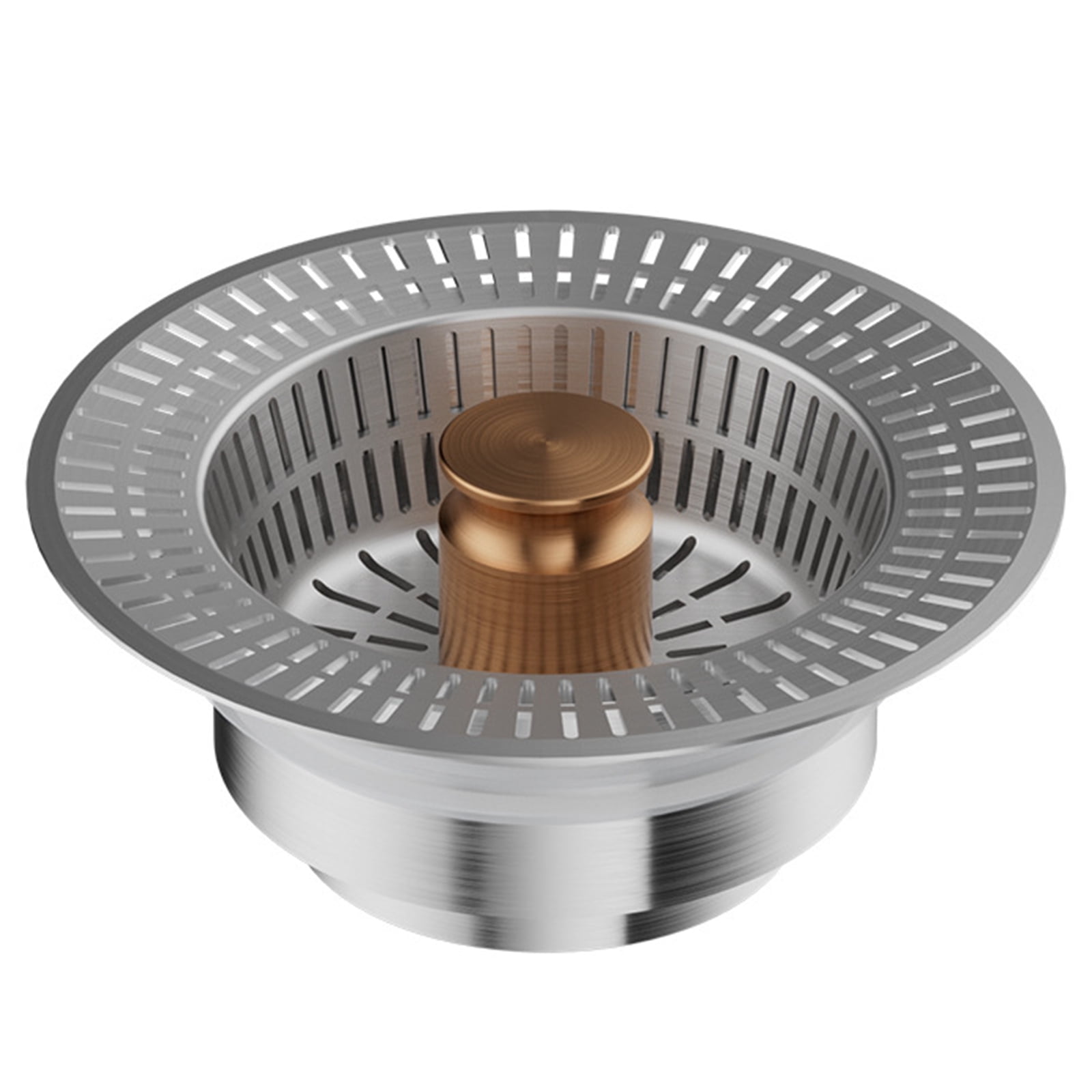 Sink Drain Strainer Baskets Stainless Steels Drain Plug Push-type ...