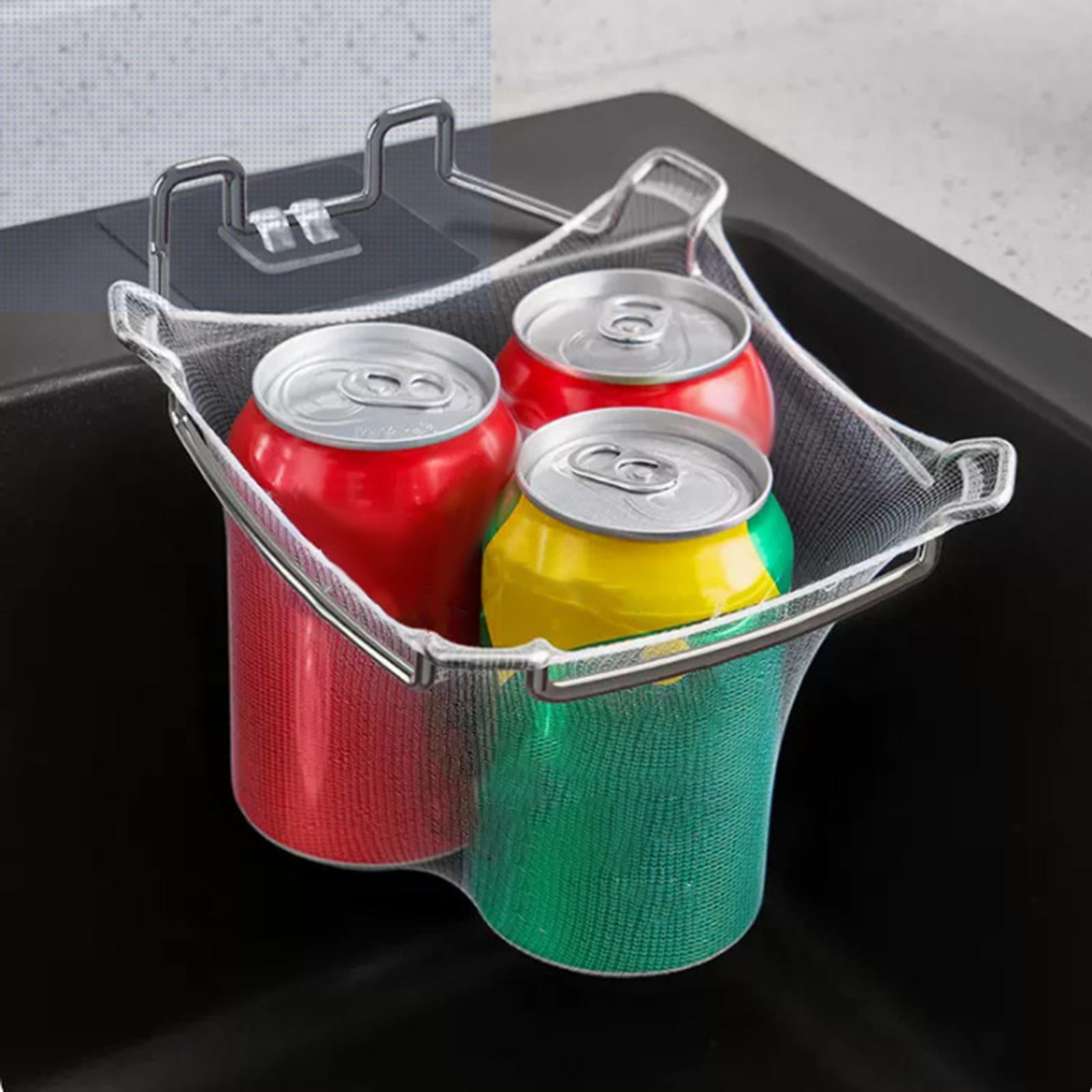 Sink Drainer Rack, Stainless Steel Drainer Net Holder, Trash Bag Holder ...