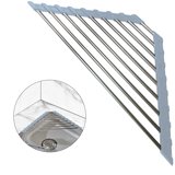 Sink Drying Rack Roll Up Triangle Dish Drying Rack for Sink Corner Roll ...