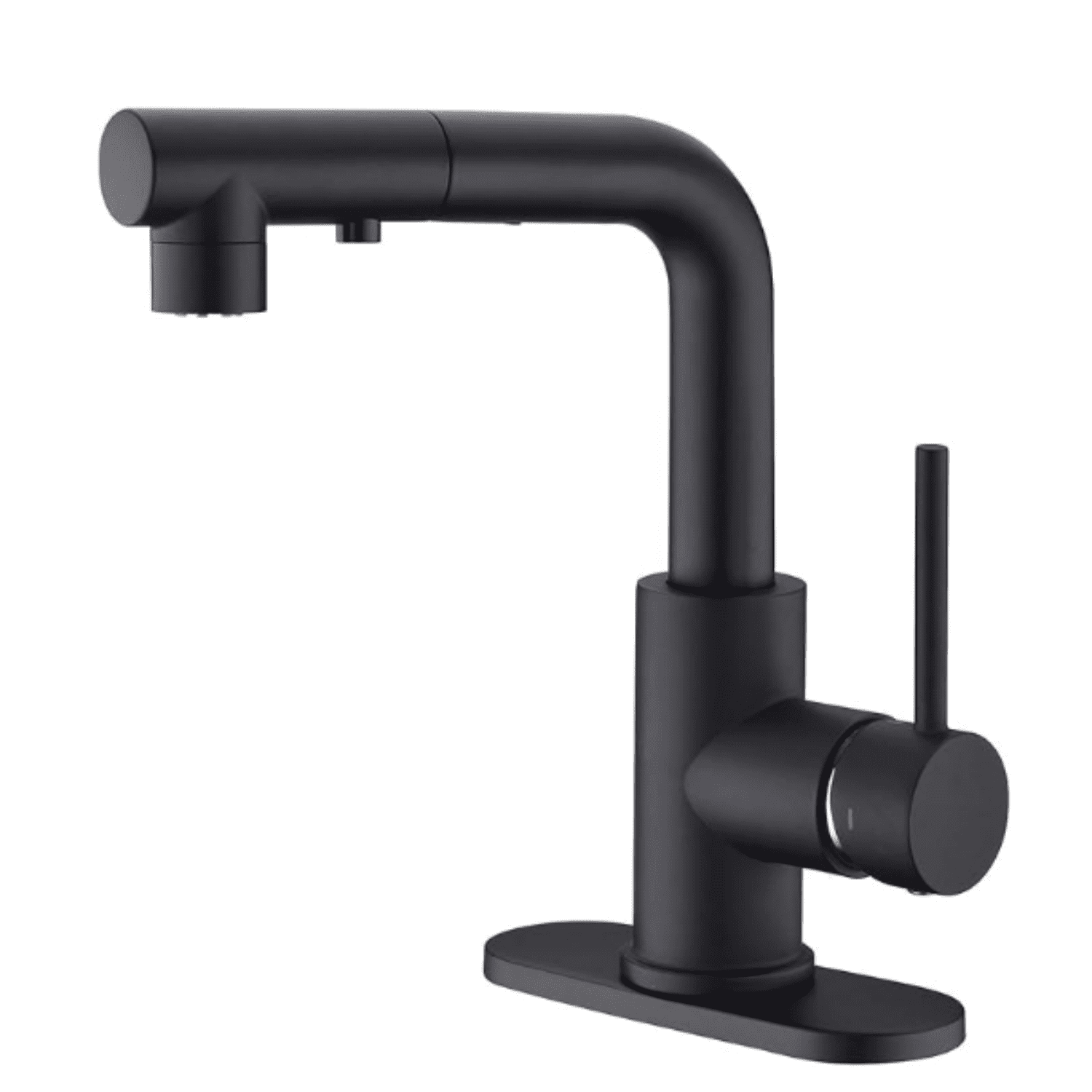 Sink Faucet, Black Kitchen Faucets with Pull Down Sprayer, Bathroom ...