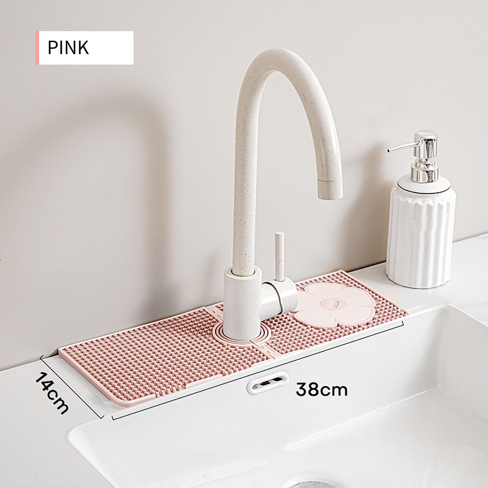Sink Faucet Mat Pad, Kitchen Bathroom Counter Guard Protector, Reusable ...
