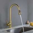 Sink Faucet, Multitask Mode Single Handle High Arc Pull Out Kitchen ...