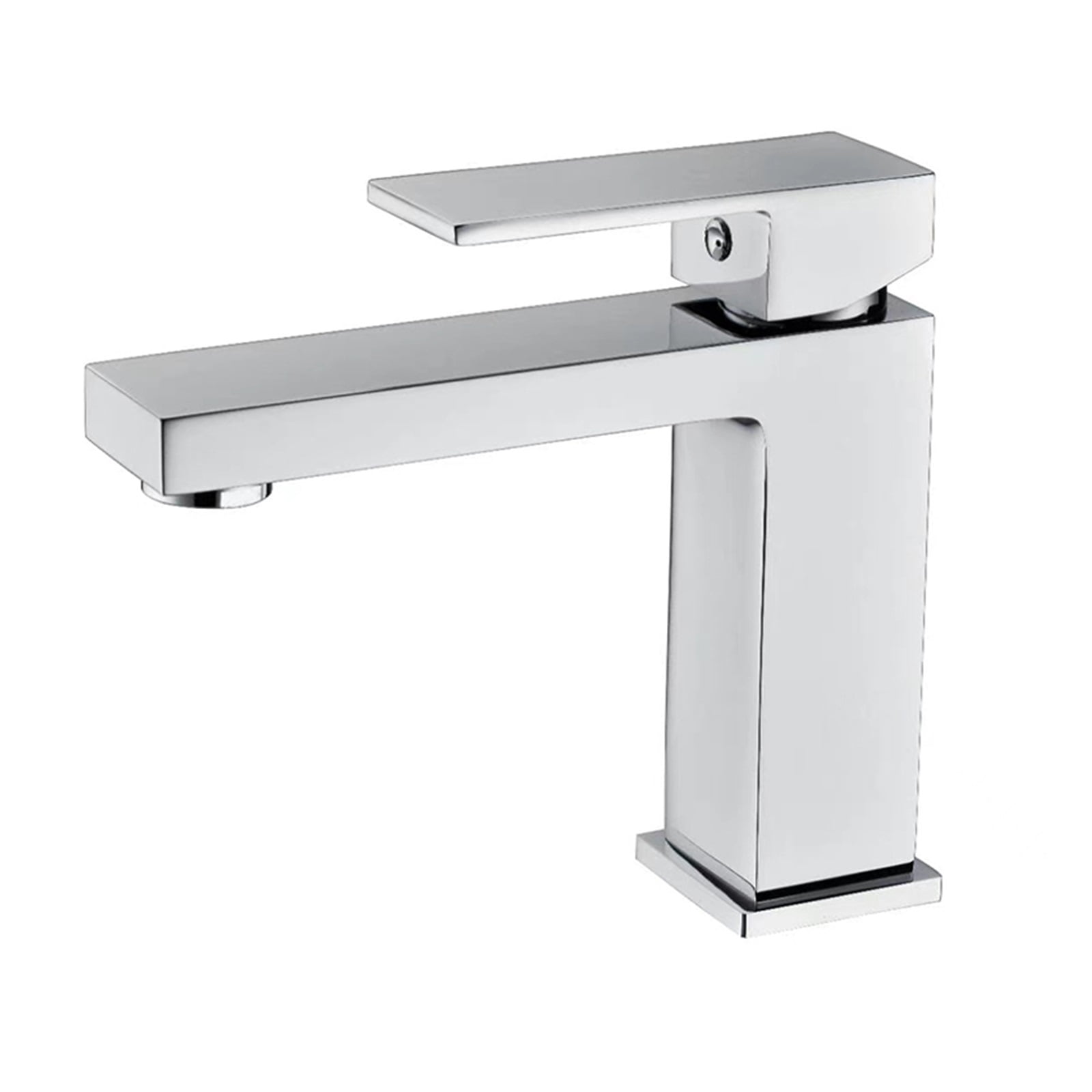 Sink Faucet Taps Hot Cold Water Faucet Square Tapware for Bathroom ...
