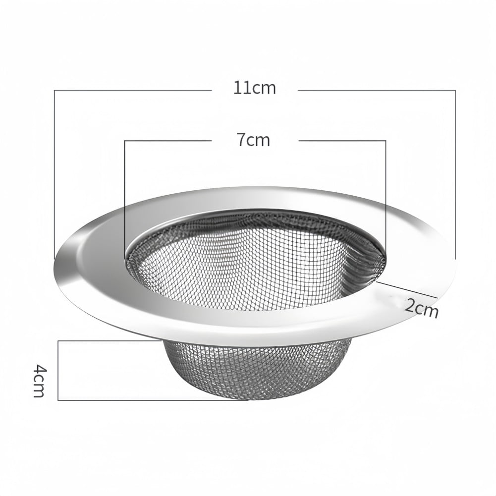 Sink Filter Basin Drain Hole Stainless Steel Hair Catcher Stopper ...