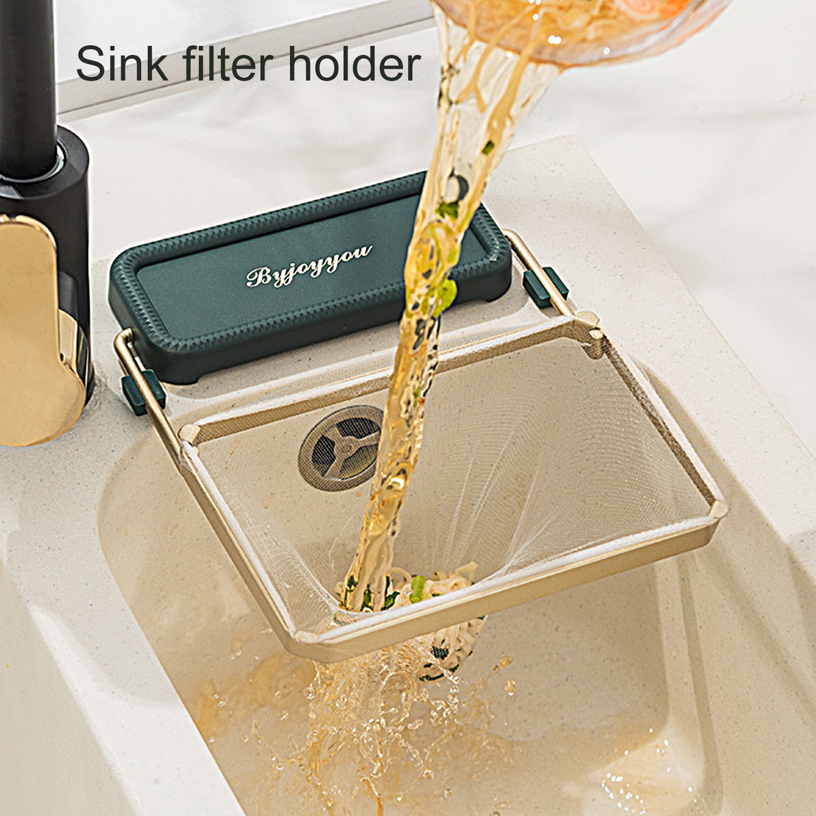 Sink Filter Rack Anti-blocking Disposable Foldable Fine Mesh Space ...