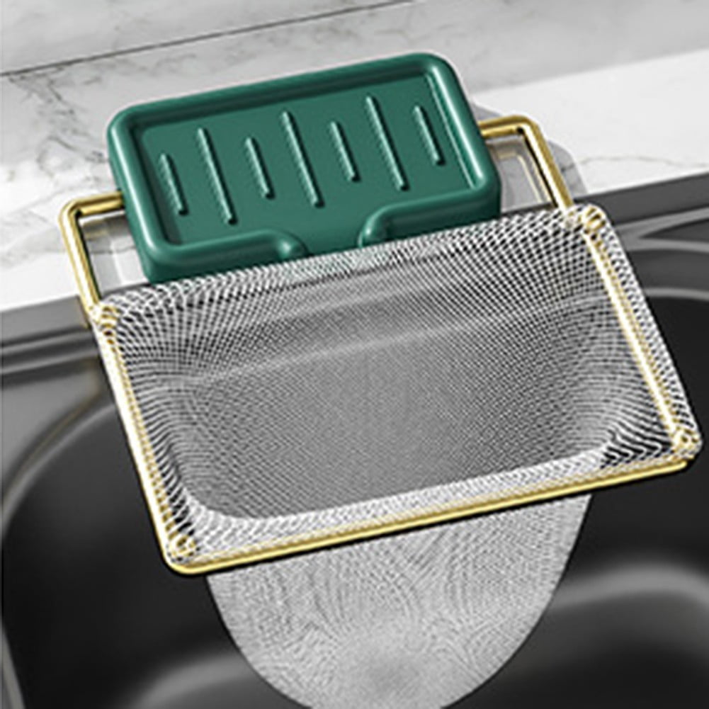 Sink Filter Rack Sink Strainer Mesh Bag Stand Foldable Waste Garbage ...