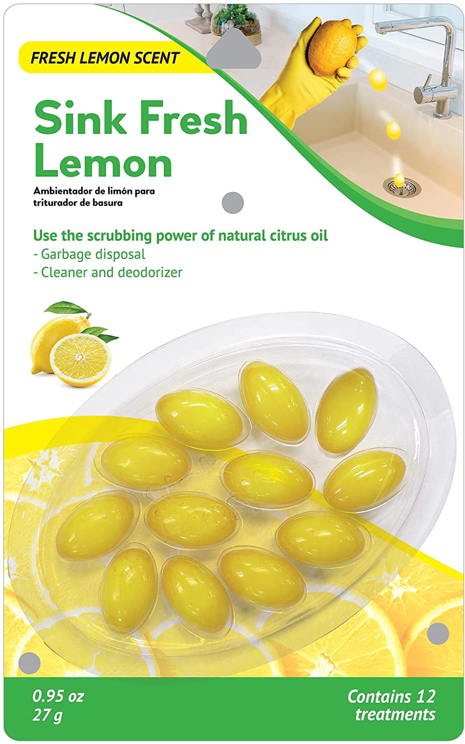 Sink Fresh Garbage Disposal Scented Lemon Drops - Walmart.com