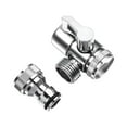 2Pcs Sink Faucet Diverter Valve with Aerator and Male Threaded Adapter ...