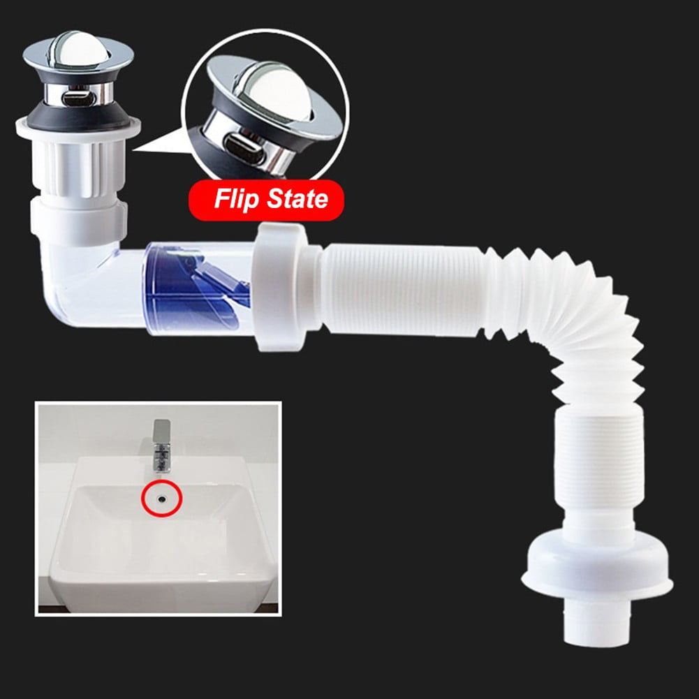 Sink Launch Pipeline Accessories Kitchen Hose Strainer Washbasin Drain ...