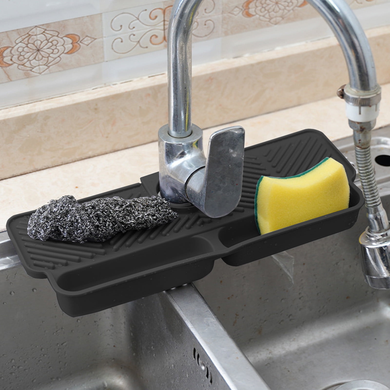Sink Mat Drainage Board, Hygienic Silicone Design, No-drill Llation ...