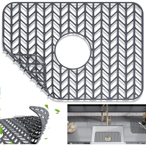 Sink Protectors for Kitchen Sink | 16.2"x 12.5" Kitchen Sink Mats for ...