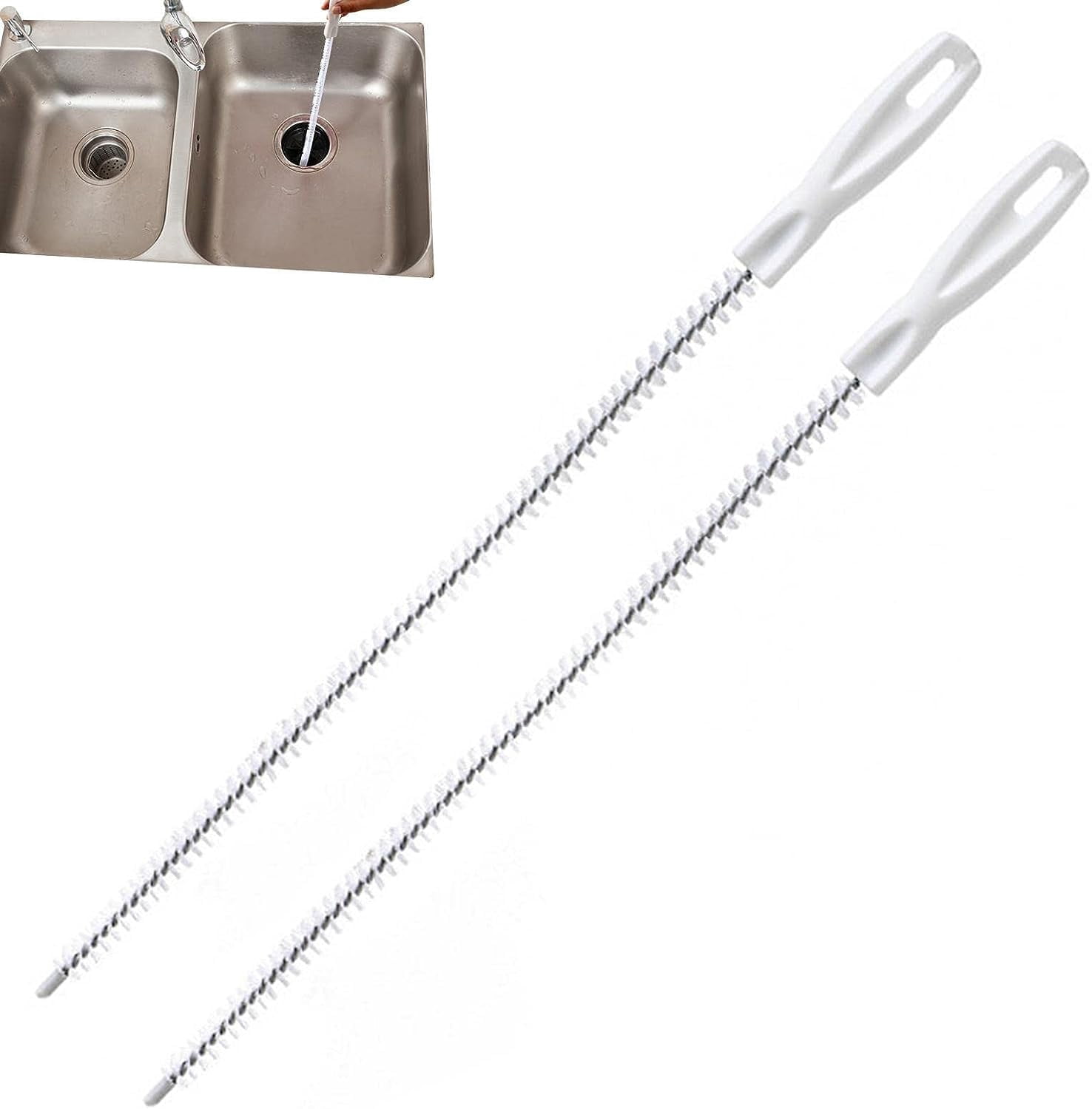 Drain Clog Remover Tool | Flexible Pipe Dredging Tool - Reusable Hair ...