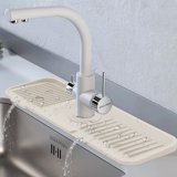 Sink Splash Guard Kitchen Gadgets - Silicone Faucet Handle Drip Catcher ...
