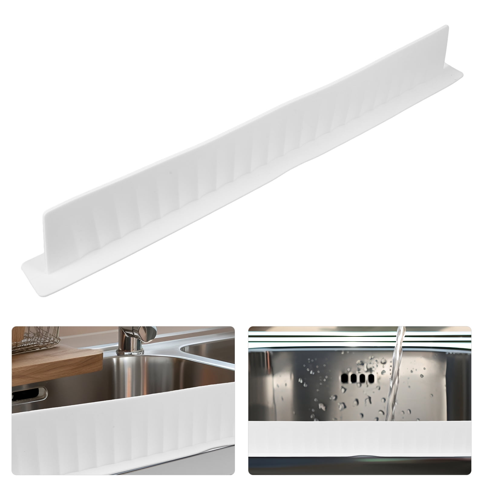 TOYMYTOY White Silicone Splash Guard, Splashproof for Kitchen Sinks ...