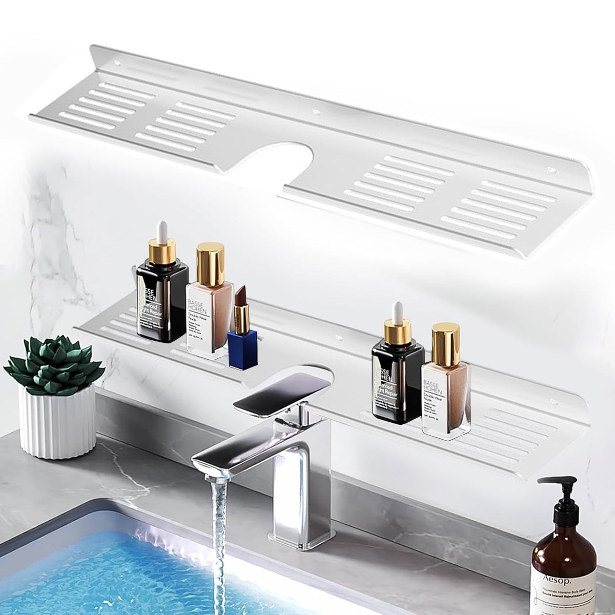 Sink Storage Rack, Shower Faucet Storage Rack, Organizing And Storing ...