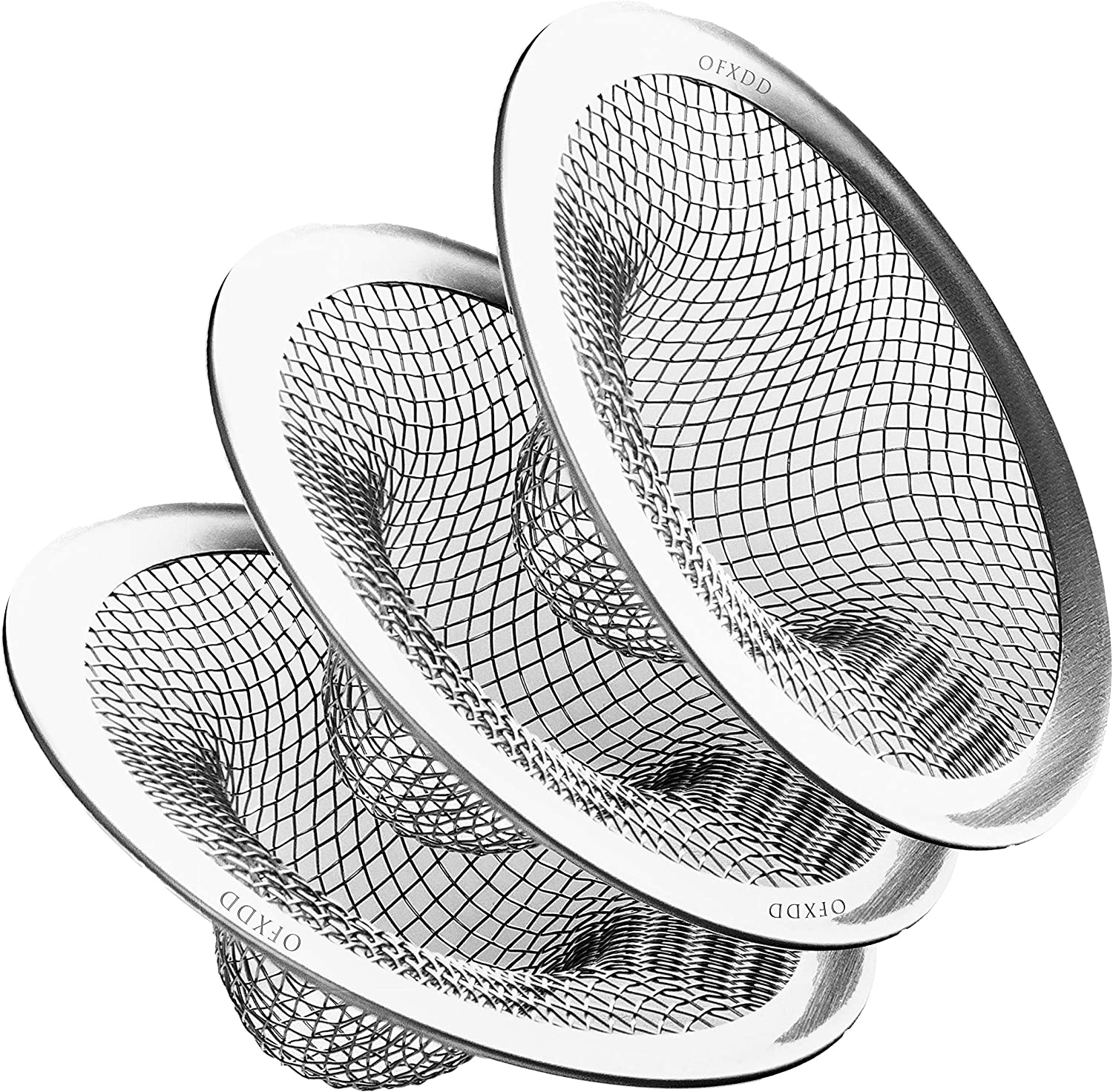 Sink Strainer 3 Inch - Mesh Food Catcher for Kitchen Sink - Bathtub ...