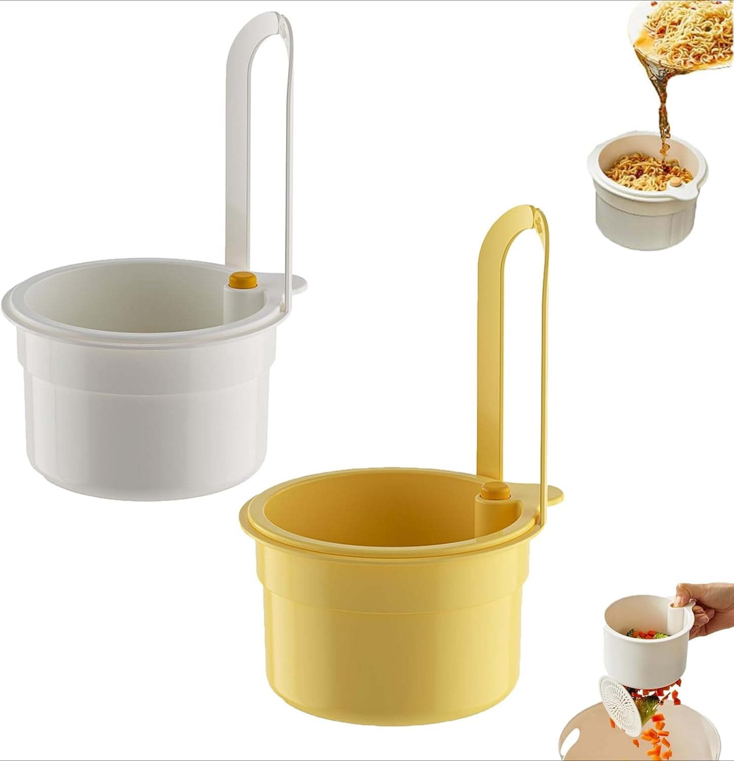 Sink Strainer, Dish Drain, Self-Cleaning Kitchen Sink Food Catcher ...