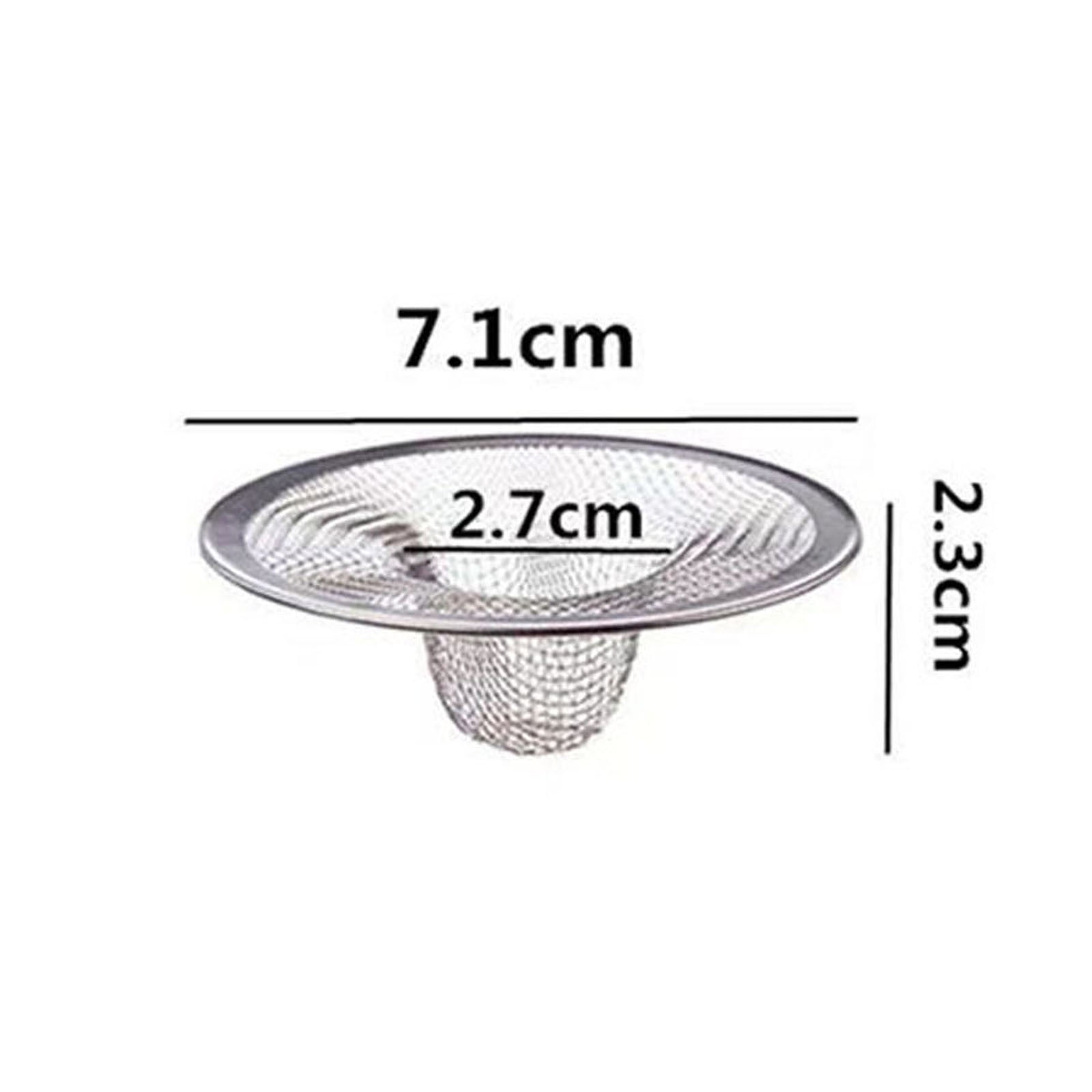 Sink Strainer Stainless Steel Metal Mesh Sink Drain Strainer Large Wide ...