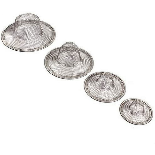 Sink Strainers Set Stainless Steel 4Pc/Pack Sink Assorted Size Cup Assortement Kit, Fits Most ...
