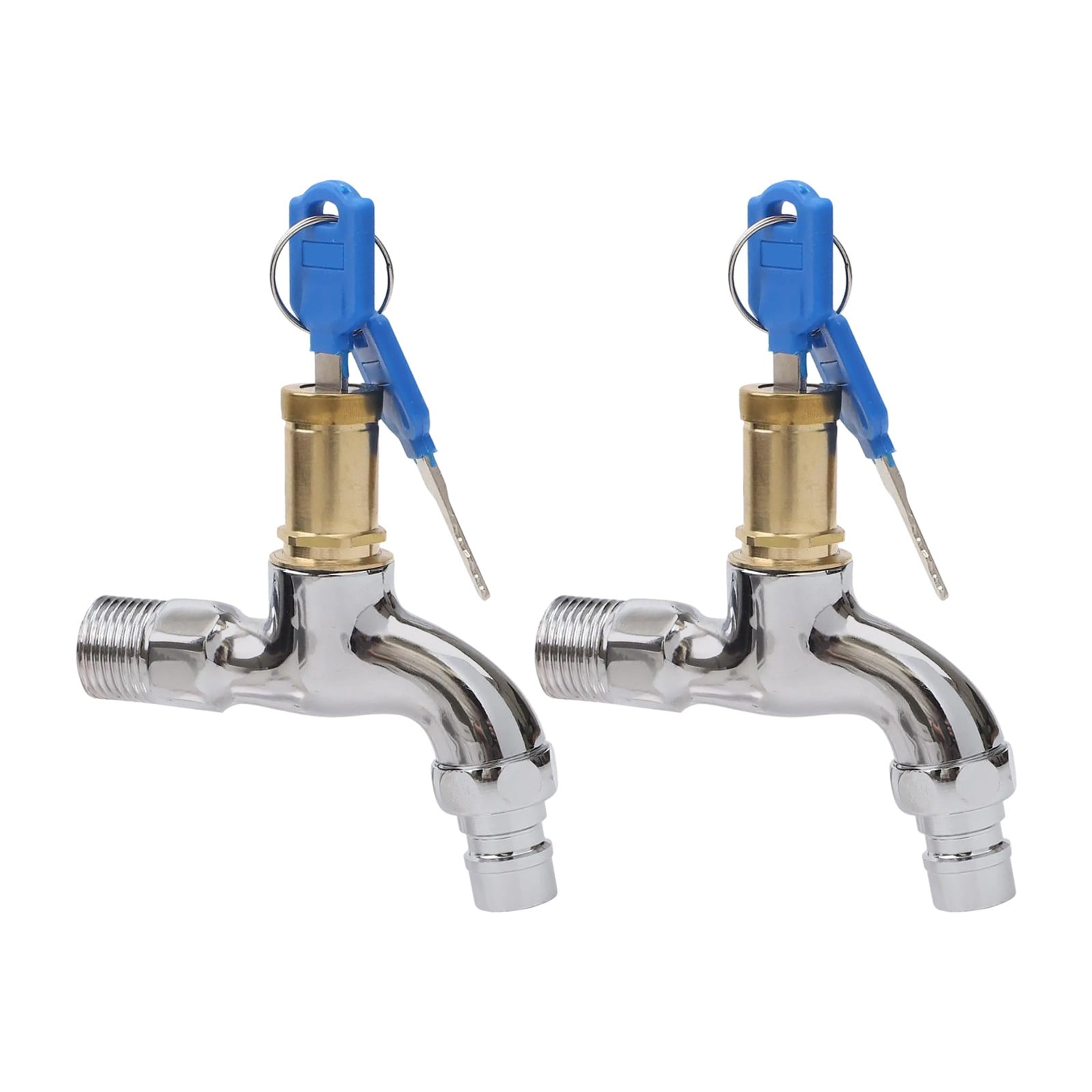 Sink Tap Anti-Theft Washing Machine Faucet With Keys 1/2 Inch Lockable ...