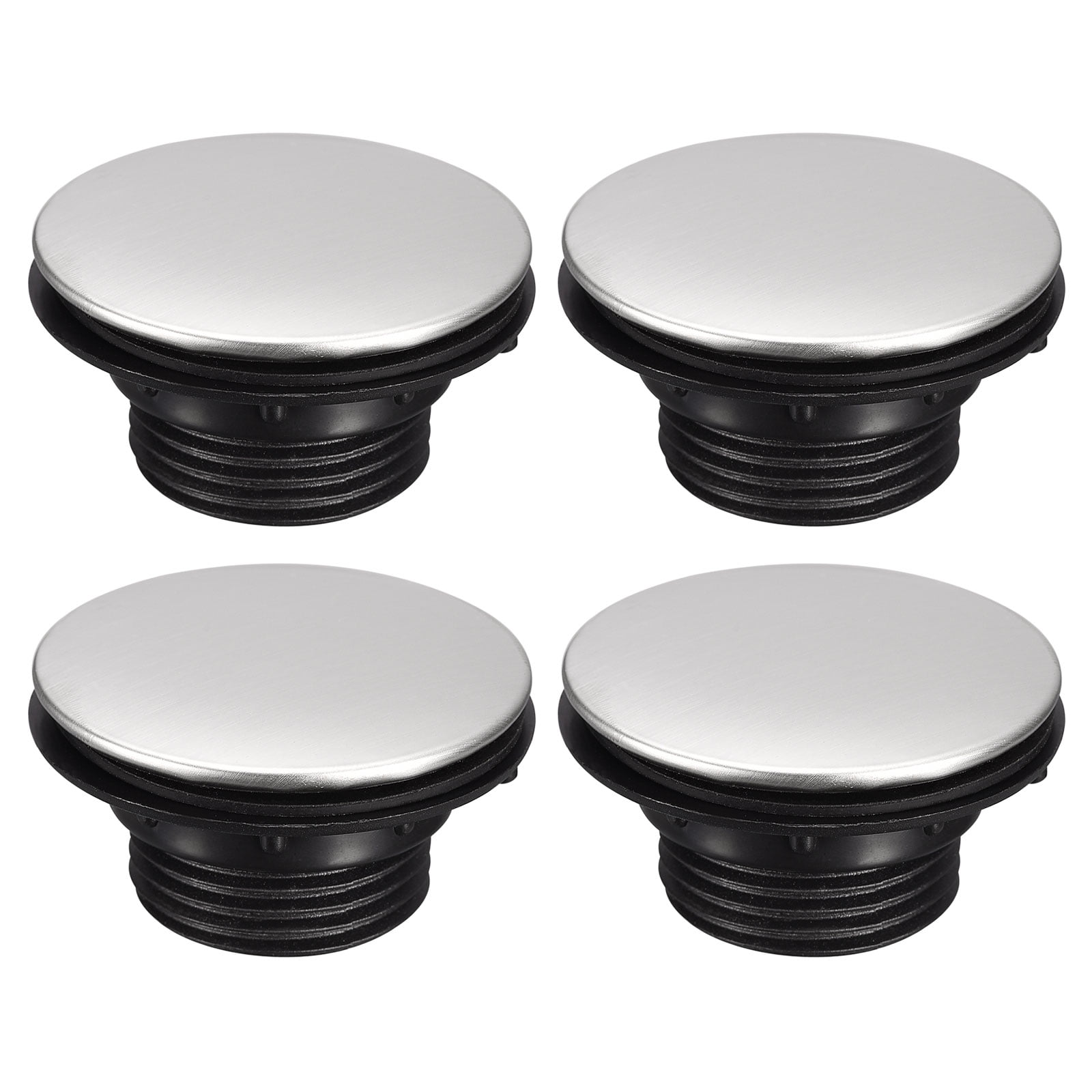 Sink Tap Hole Cover Brushed Stainless Steel 4 Packs (1.1 to 1.5 Inch in ...