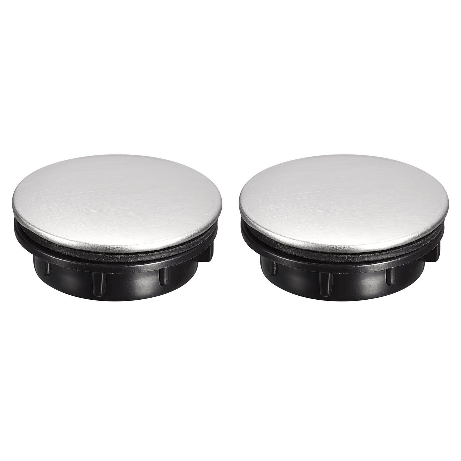 Sink Tap Hole Cover Brushed Stainless Steel, Faucet Hole Cover 2 Packs ...