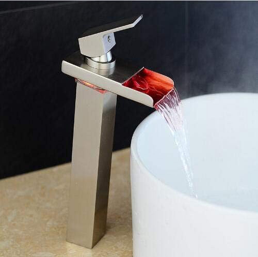 Sink Tap Temperature Controlled Faucet,LED Crane Modern Water Tap ...