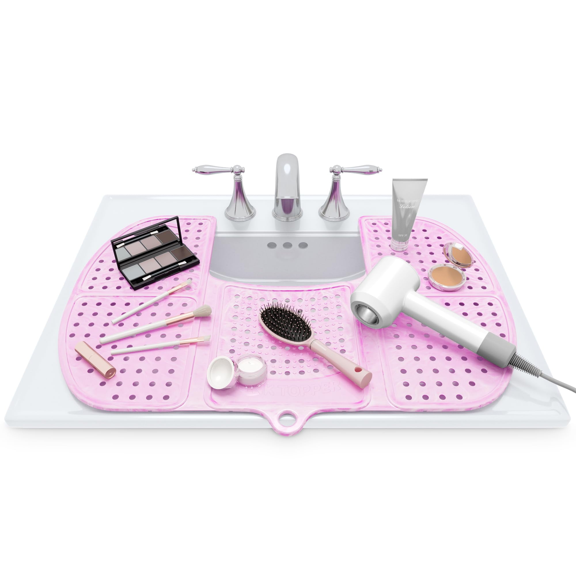 Sink Topper Foldable Sink WHF2 Cover - Silicone Beauty Makeup Brush Cleaning Mat - Hot Tools ...