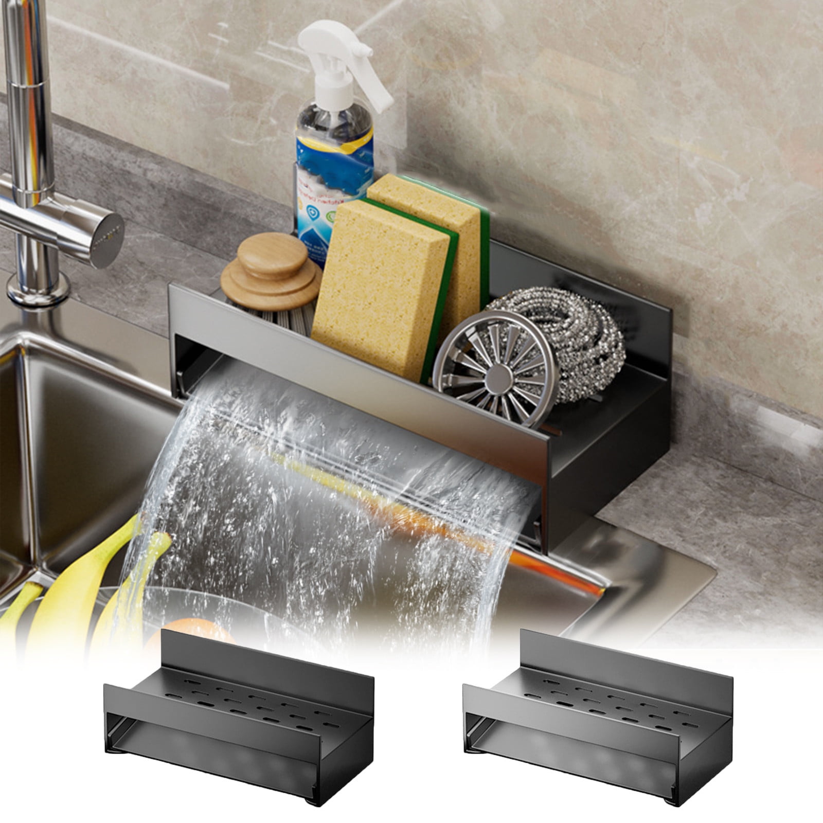 Over Sink Utensil Holder, Rustproof Kitchen Organizer, Adjustable ...