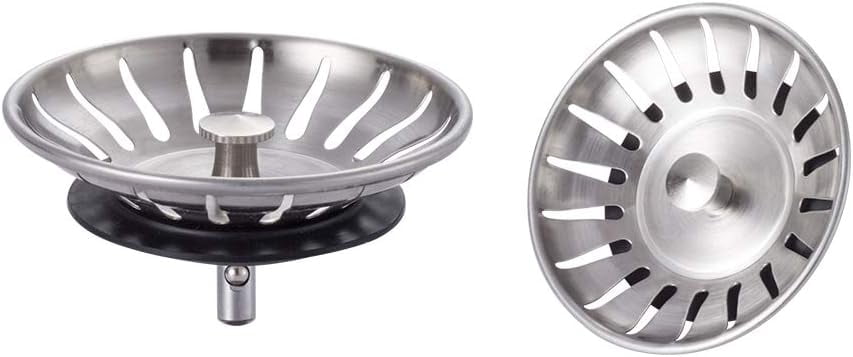 Sink Waste Plug, Easy Cleaning Dishwasher Safe Stainless Steel Strainer ...