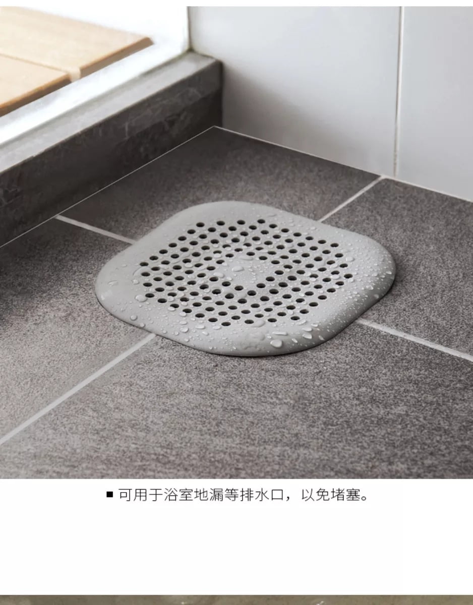 Sink anti-clogging silicone floor drain cover bathroom drain hair anti ...