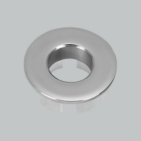 Shop Sink Overflow Rings for Kitchen and Bathroom in Silver and Black