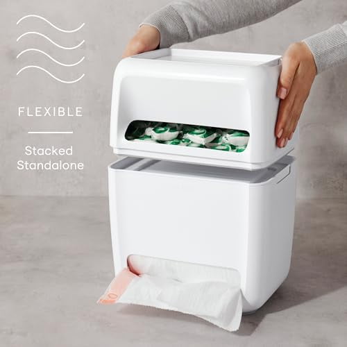 SinkSuite Bag & Pod Dispenser, Standing Garbage Bag and Dishwasher Pod ...