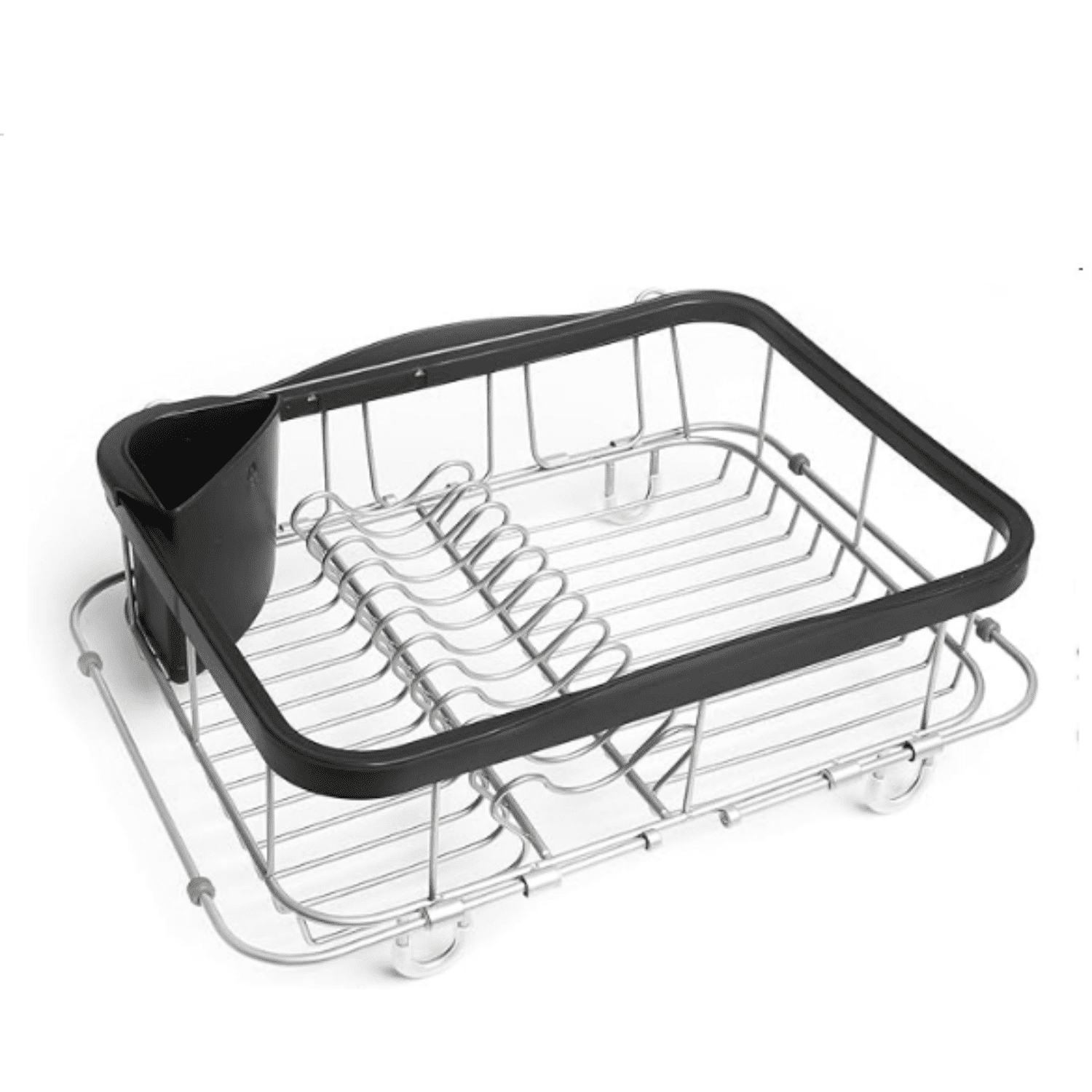 Sinkin Dish Drying Rack – Drainer with Cup Holders and Removable ...