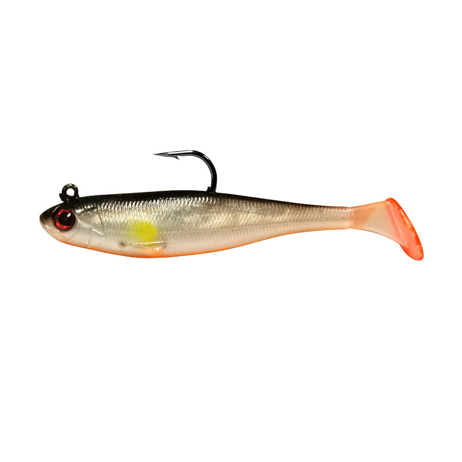 Sinking Baits for Trout Swim Baits Pre-Rigged Soft Lure Paddle Tail ...